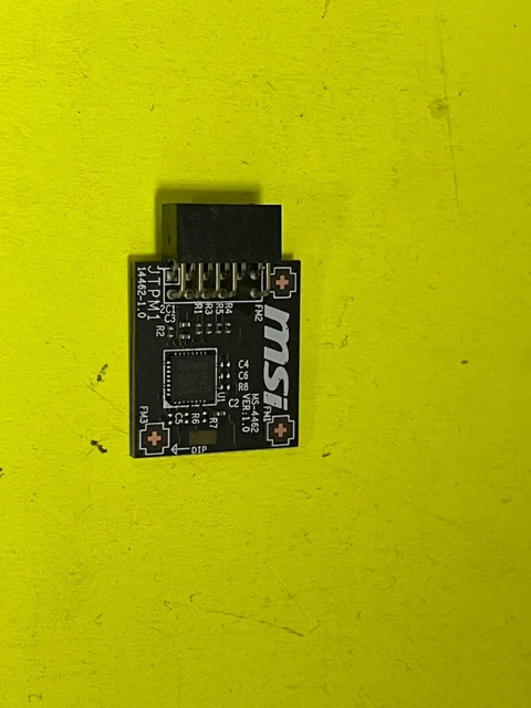 MSI TPM 2.0 SPI Trusted Platform Module MS-4462 12-1 Pin. £28.60 ...