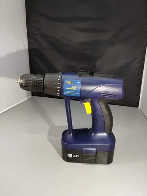 POWER CRAFT PRO 24V 1/2" Cordless Drill w Battery No Charger Untested ...