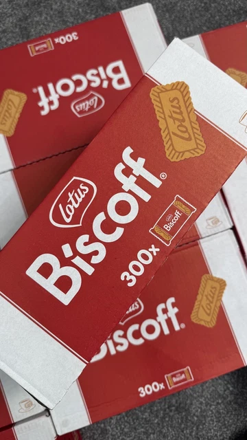 LOTUS BISCOFF ORIGINAL Caramelised Single Biscuits Pack of 300 ...