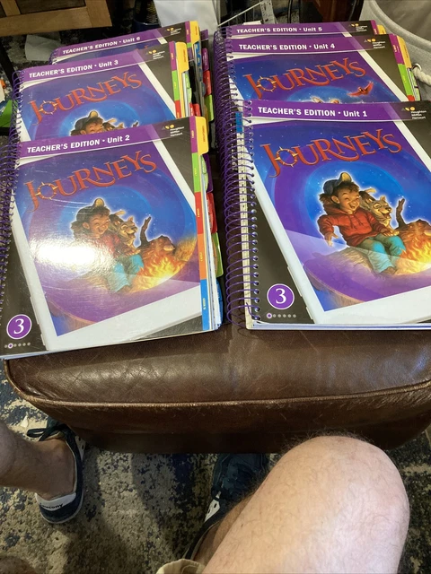 HOUGHTON MIFFLIN JOURNEYS Grade 3 Teacher’s Edition Set Units 1-6 2017 ...