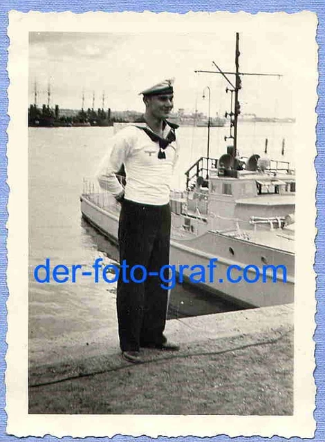 FOTO, KRIEGS-MARINE, MATROSE, Schnellboot, um 1939 !!! EUR 14,14 ...