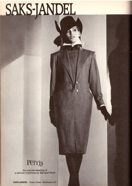 1983 SAKS-JANDEL RENEE Simonsen Kim Alexis Sexy Vintage Print Ad Furs ...