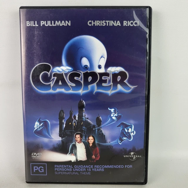 CASPER (DVD, 1995) Bill Pullman, Christina Ricci, Cathy Moriarty, Eric ...