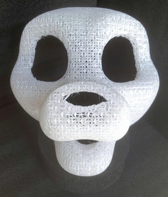 OTTER FURSUIT HEAD Base 3D Printed Superlight, Super-Squishy, Fully ...
