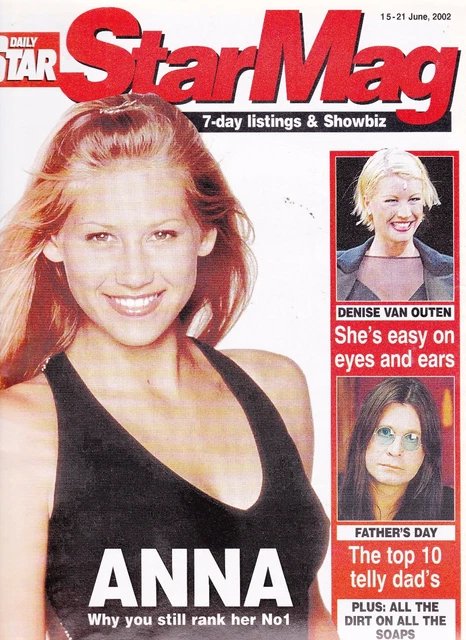 STAR MAG MAGAZINE 15 June 2002, Anna Kournikova, Daryl Hannah, Denise Van Outen $9.56 - PicClick AU