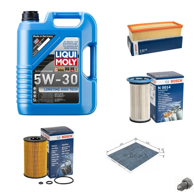 BOSCH INSPECTION SET 5L Liqui Moly Longtime High Tech 5W-30 pour Skoda Yeti EUR 128,01 - PicClick FR