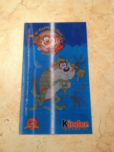 KINDER - WARNER BROS - LOONEY TUNES - Carte Collection - Hologram Taz ...