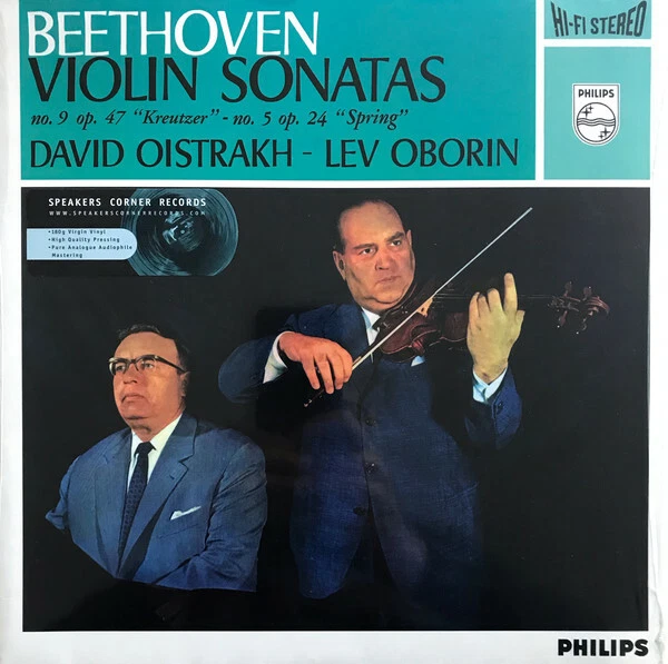 BEETHOVEN SONATAS PHILIPS 835259 David Oistrach Lev Oborin Speakers Corner £35.98 - PicClick UK