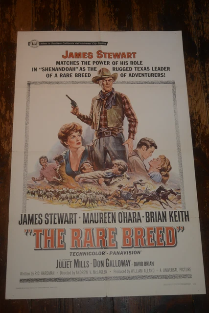 THE RARE BREED, 1966 Cinema ONE SHEET Poster, JAMES STEWART EUR 49,85 ...