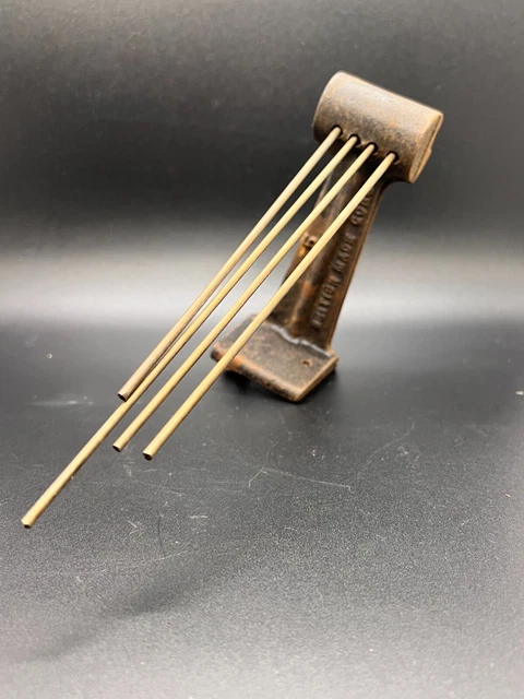 ANTIQUE ENGLISH MANTEL Clock Westminster Chiming Rods with a block 4 ...