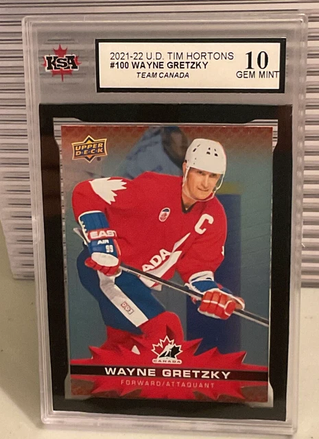 WAYNE GRETZKY #100 2021-22 Ud Tim Hortons Ksa Gem Mint 10 $27.52 ...