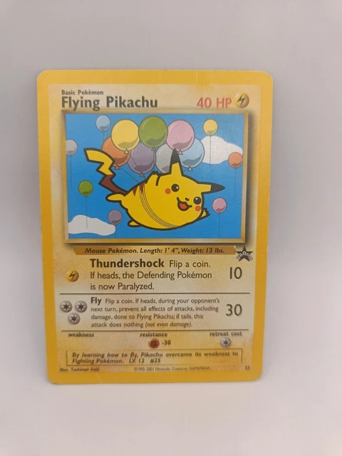 FLYING PIKACHU BLACK Star Promo 25 Pokémon Card WOTC Promo #3 EUR 40,86 ...
