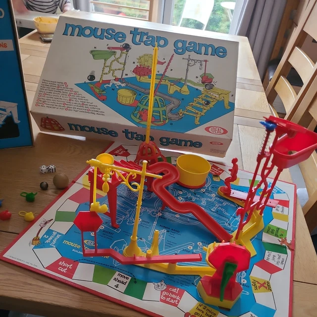 VINTAGE 1963 MOUSE Trap Board Game by Ideal Original Box £8.64 ...