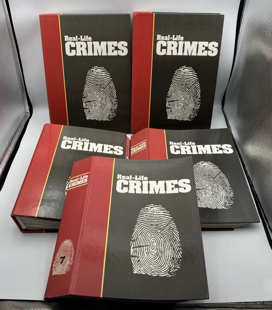REAL LIFE CRIMES Magazine Collection 5 X Binders 75 Issues GAR £64.97 ...