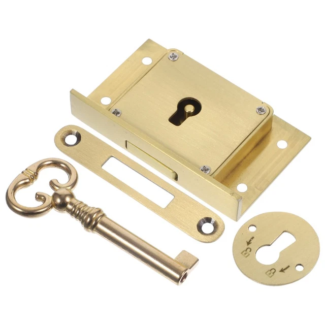 JEWELLERY BOX LOCK Mechanism Mini Locks for Drawers Brass Furniture £20 ...