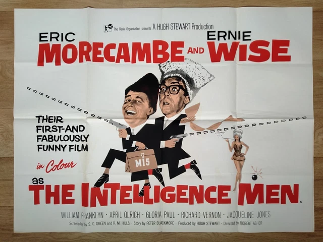 THE INTELLIGENCE MEN (1965,RR1960s) original quad poster - MORECAMBE ...