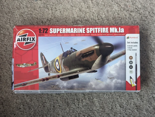 AIRFIX SUPERMARINE SPITFIRE Mk1a 1/72 Scale Kit Fighter £9.65 - PicClick UK