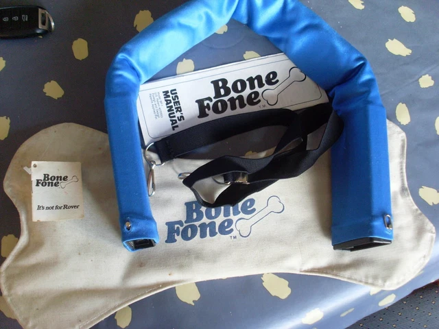 RADIO FM/AM STEREO Vintage Originale Bone Fone con Brochure e Borsa EUR ...