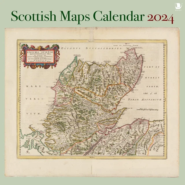 SCOTTISH MAPS CALENDAR 2024 by National Library of Scotland, NEW Book ...