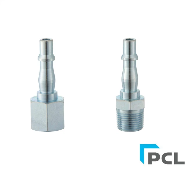 GENUINE PCL 1/4& BSP Adaptors Airline Fittings Air Tool 1 x Male & 1 x ...