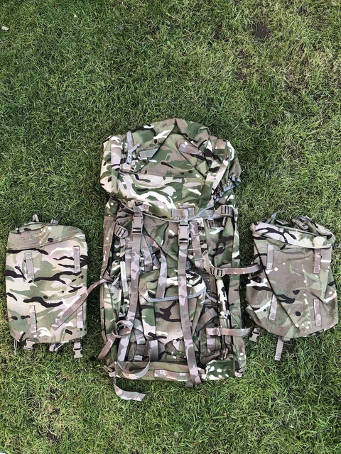 BRITISH ARMY MILITARY Cadet Bergen MTP Camo Rucksack Long Back with ...