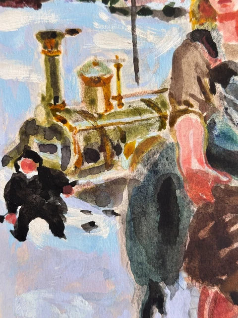 ANTIQUE DRAWING JEAN Terles 1930 Illustration Portrait Roman Train ...