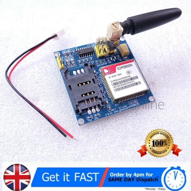 SIM900A V4.0 KIT Antenna GSM GPRS Board Wireless Extension Module £11. ...