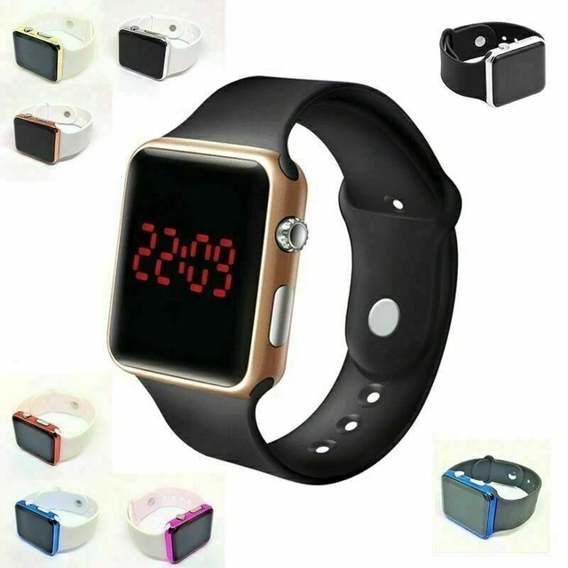 LED DIGITAL SCREEN Wrist Sport Watch For Men Women Unisex Boys Girls ...