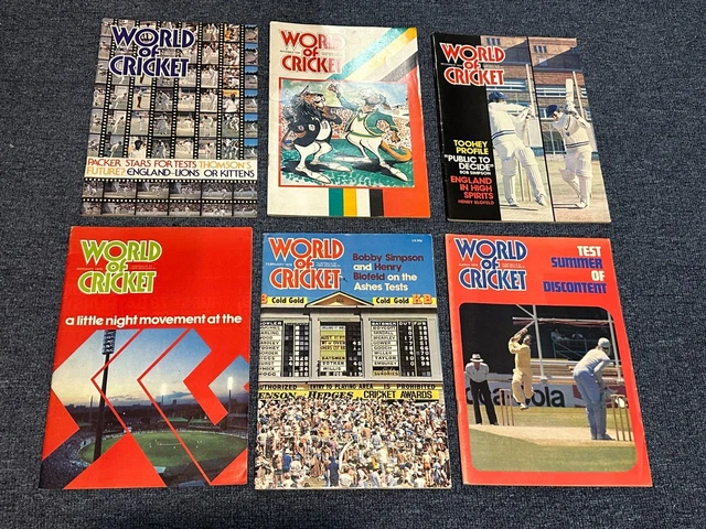 RARE CRICKET MAGAZINE Lot "World of Cricket" - Year 1978/79 World ...