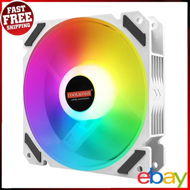 120MM PWM ARGB PC Case Fan 4 Pin Addressable RGB Cooling Fan for CPU ...