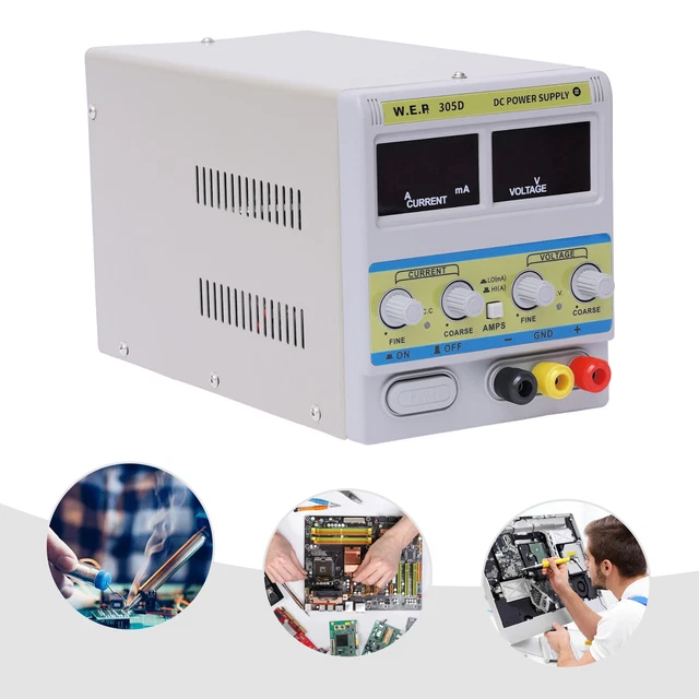 0-30V 0-5A DC Regelbar Labornetzgerät Stabilisiert Labornetzteil Trafo Netzteil EUR 63,02 ...