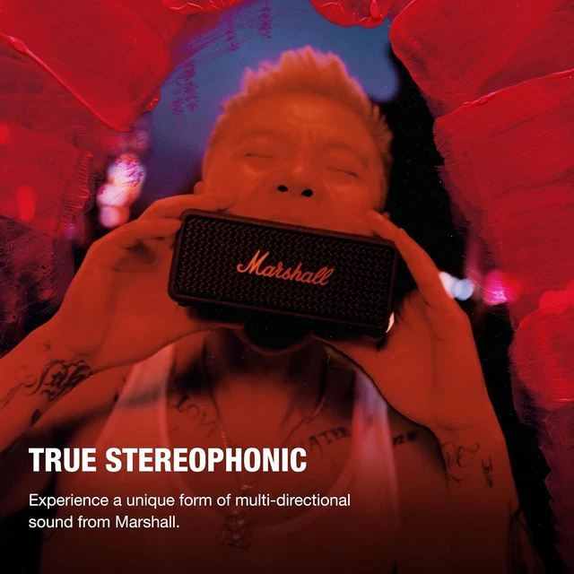 MARSHALL EMBERTON III Portable Bluetooth Speakers, Wireless, IP67 ...