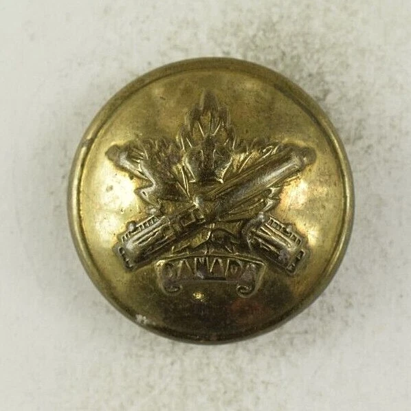 EARLY MACHINE GUN Regiment Canada Uniform Button Original E10CT £12.82 ...