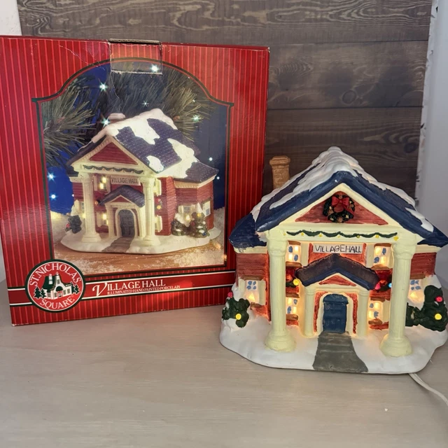 ST NICHOLAS SQUARE Christmas Village Hall In Box $41.51 - PicClick CA