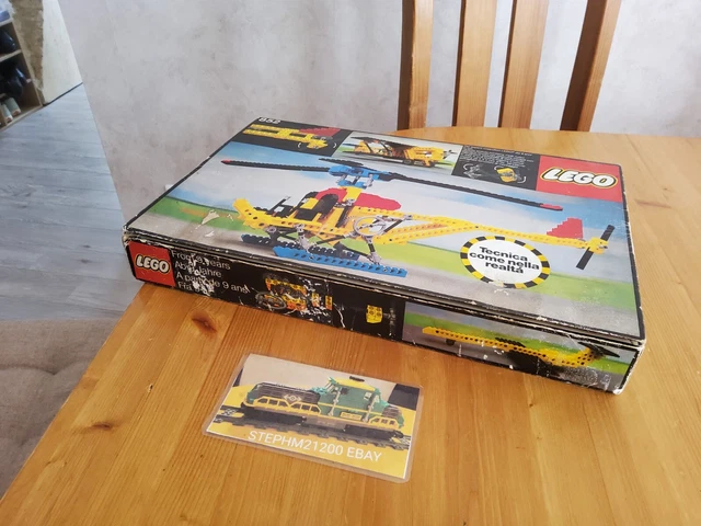 LEGO 852 TECHNIC expert builder helicoptere Boîte et notice vintage EUR ...