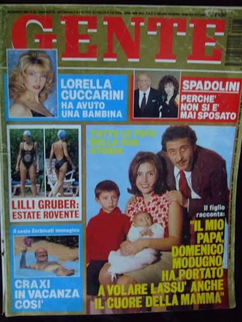 GENTE 33/94 LORELLA Cuccarini Domenico Modugno Michael Jackson G ...