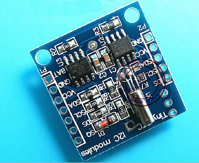 I2C TINY RTC DS1307 Real Time Clock Module AT24C32 Board for Arduino ...