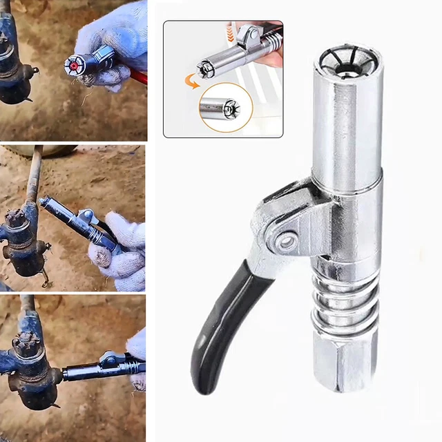 GREASE GUN COUPLER Coupling End Fitting High Pressure 10000PSI 1/8”NPT ...