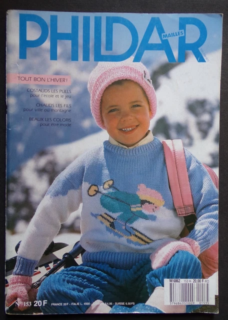 § CATALOGUE ANCIEN laine tricot PHILDAR n° 153 - enfants - hiver 1987 EUR 6,00 - PicClick FR
