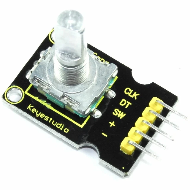 KEYESTUDIO ROTARY ENCODER Module KS-013 360 6mm Shaft Arduino Pi Flux ...