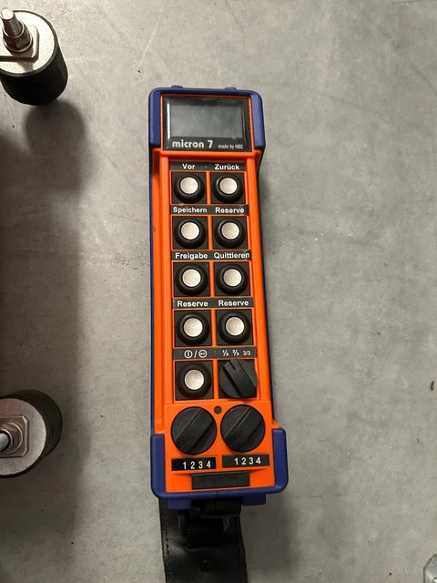 HBC RADIOMATIC REMOTE-CONTROL micron 7 Kran Funkfernsteuerung BJ 2011 ...