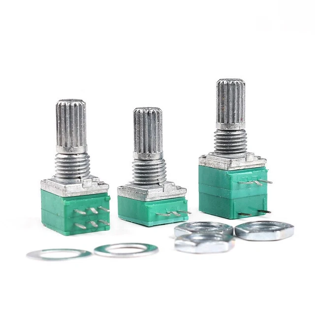 POTI DREH POTENTIOMETER Linear 5K 10K 20K 50K 100K Ohm Mono Doppel B ...