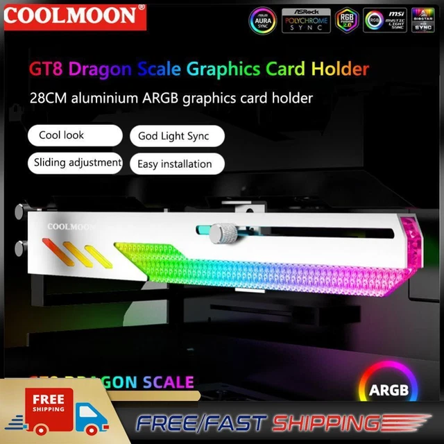 GT8 HORIZONTAL GPU Support Video Card Stand GPU Holder (White) £12.35 ...