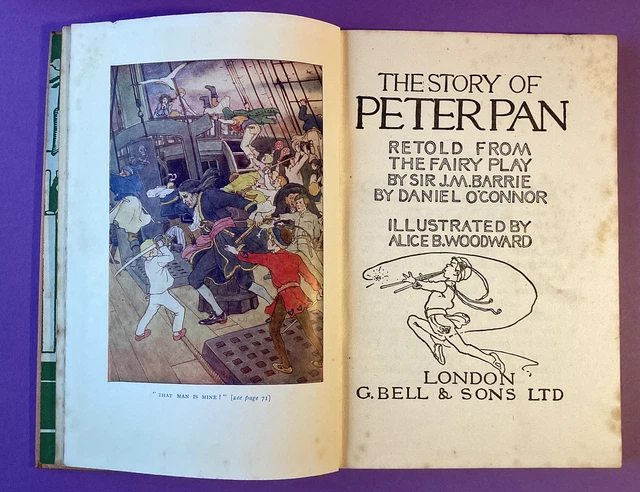 THE STORY OF Peter Pan Book Retoled by Daniel O'Connor 1951 G.Bell ...