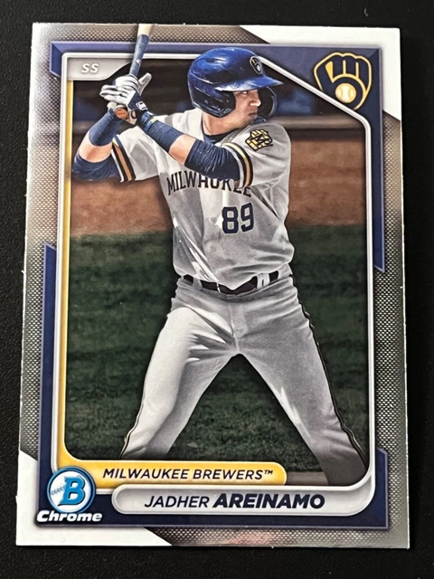 JADHER AREINAMO / 2024 Bowman Chrome Prospects Card #BCP-2 / Milwaukee ...