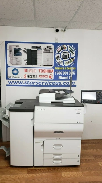 RICOH PRO C5200 Color Laser Production Printer + Fiery +Booklet Maker ...