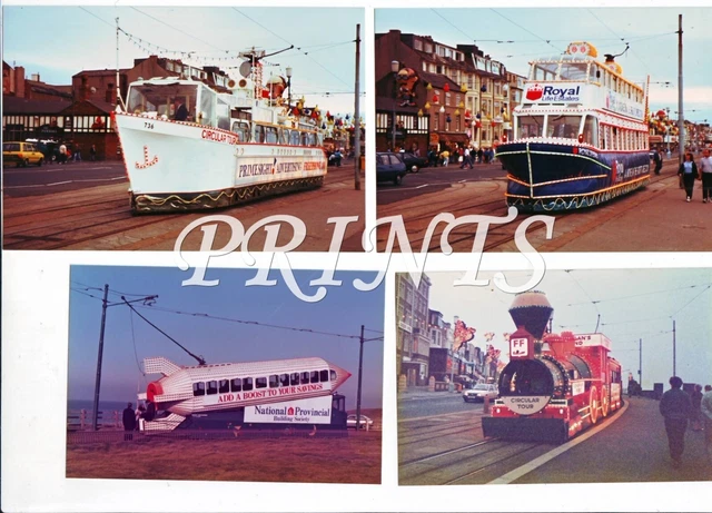 BLACKPOOL ILLUMINATED ROCKET Hovertram Frigate Western Train Tram 4 ...