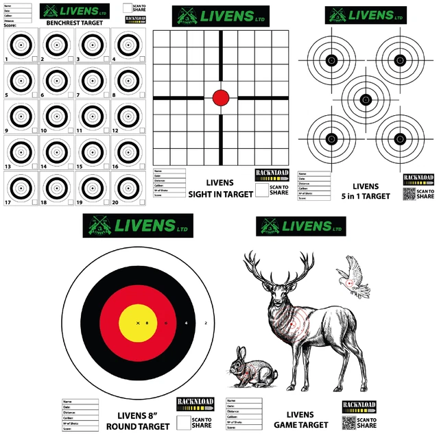 LARGE A4 SIZE Rifle Shooting Targets 25pk £3.95 - PicClick UK