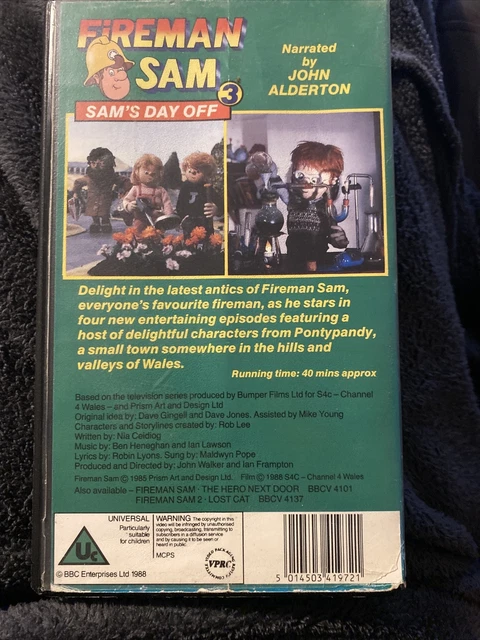 FIREMAN SAM 3: Sam's Day Off VHS Video Cassette £18.00 - PicClick UK