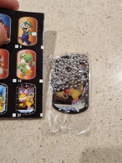 ENTERPLAY SUPER MARIO Bros Wendy O. Koopa Dog Tag Collectible Necklace ...
